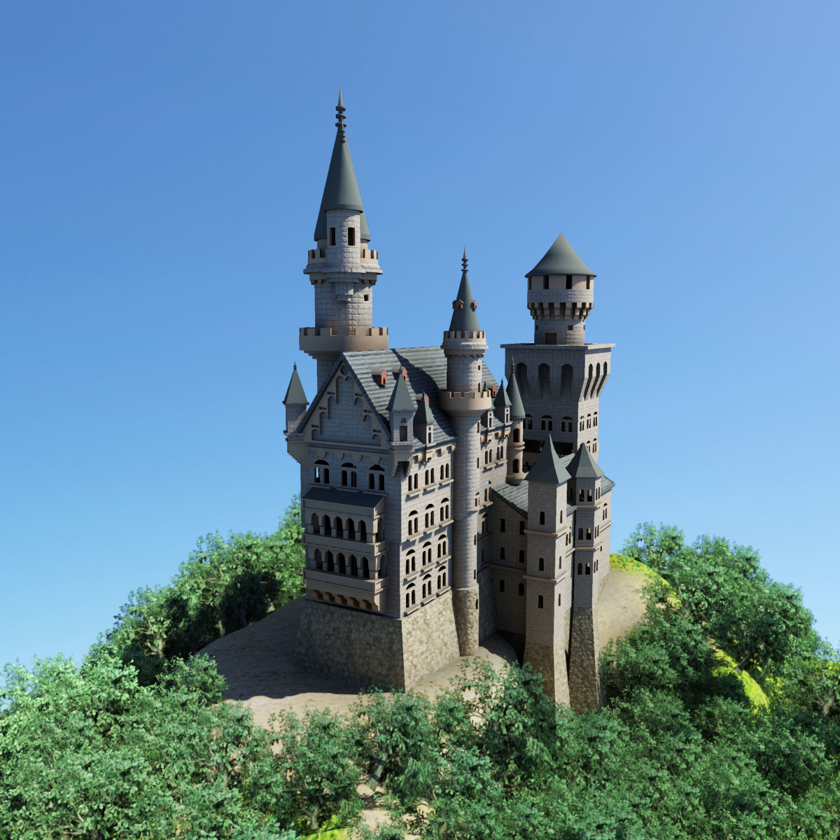 3d neuschwanstein castle model