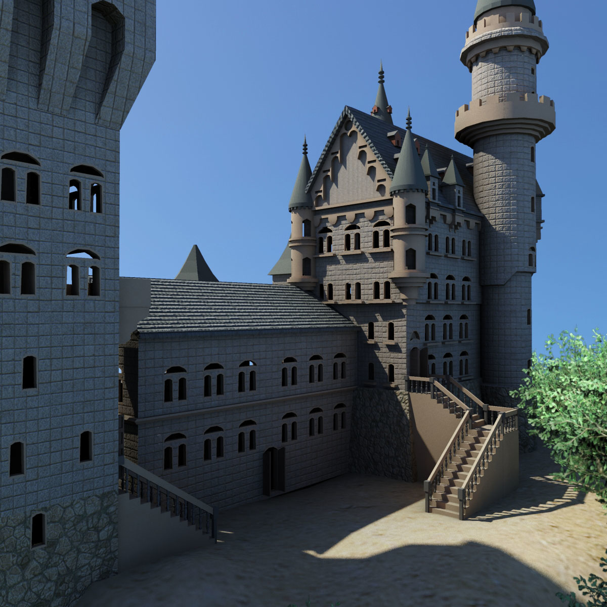 3d neuschwanstein castle model