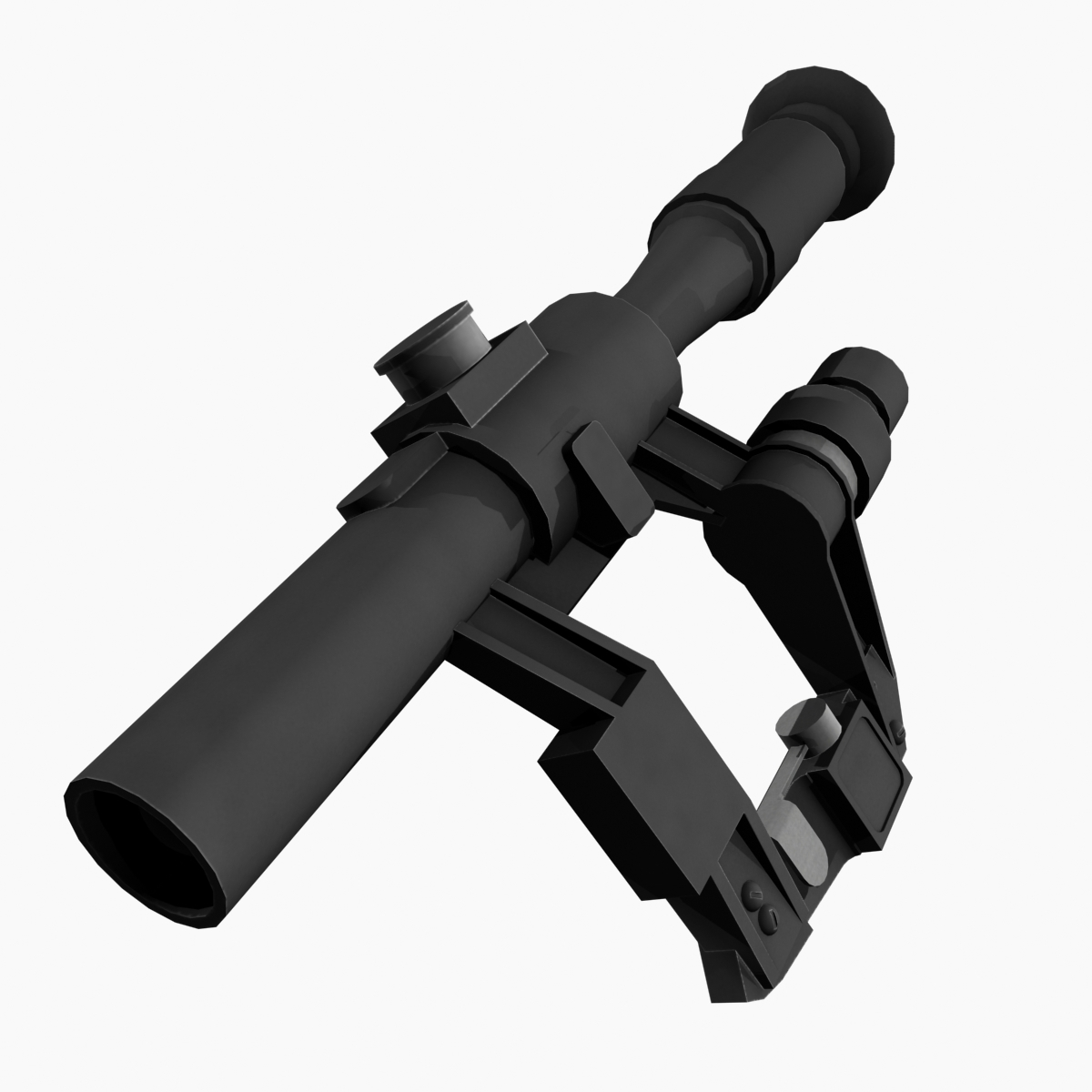 3d model akm rifle