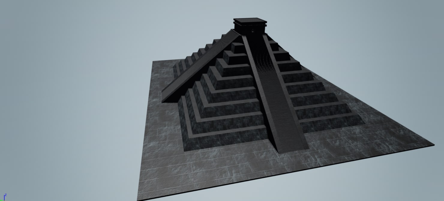 mayan interiors 3d model