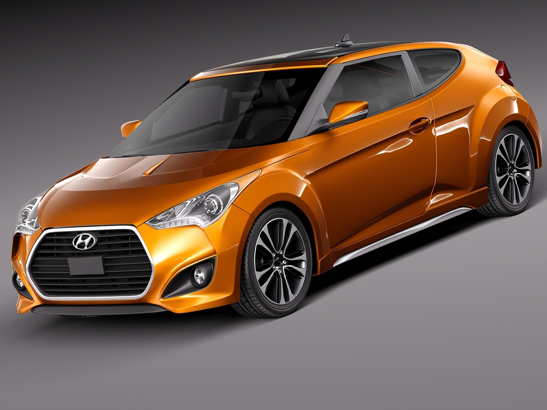 2016 hyundai veloster 3d model