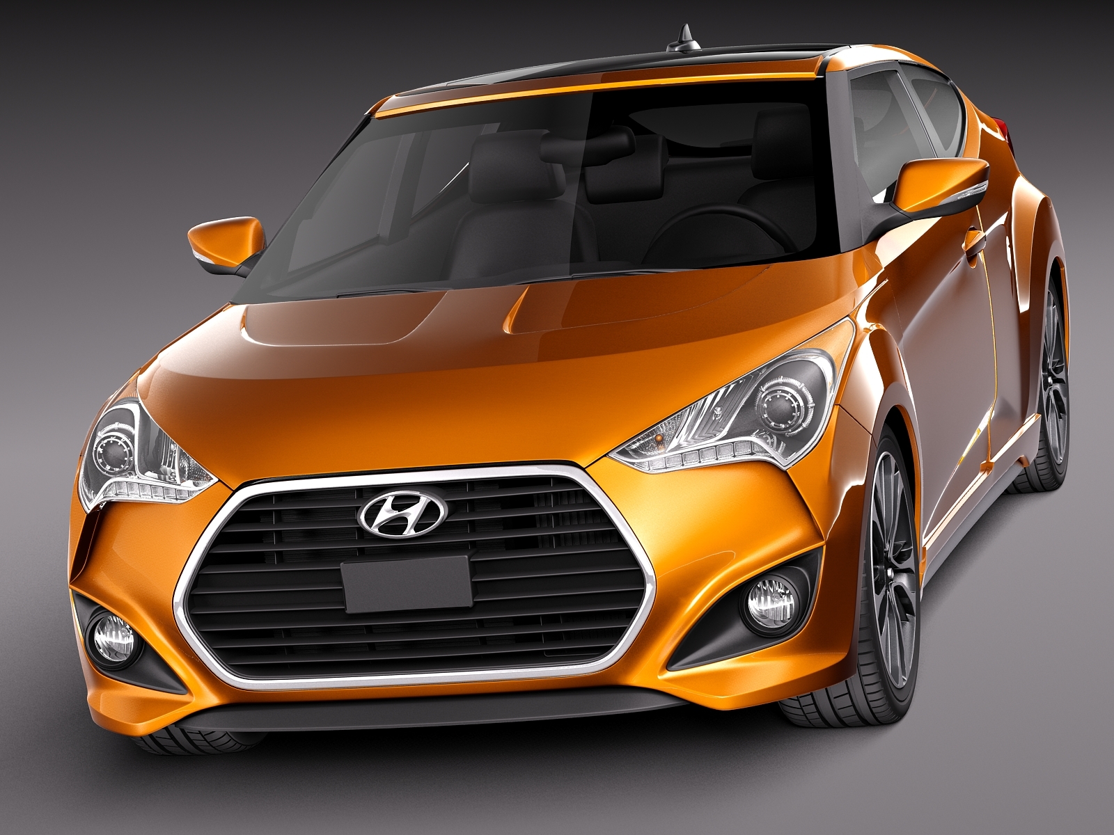 2016 hyundai veloster 3d model