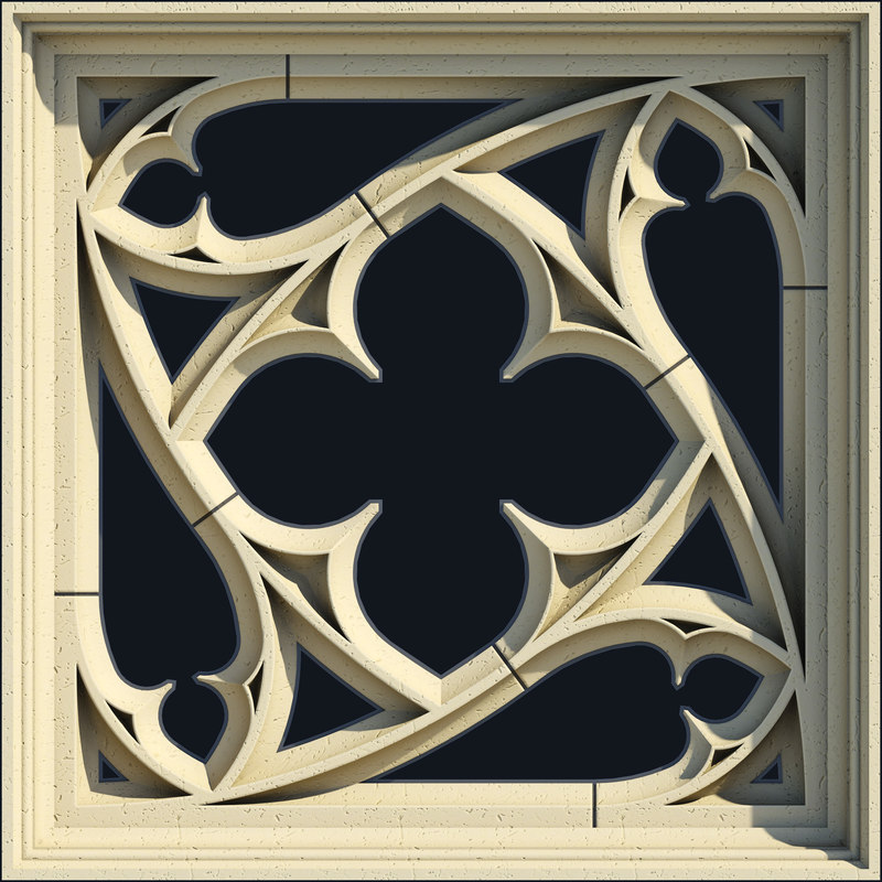 small square gothic window max