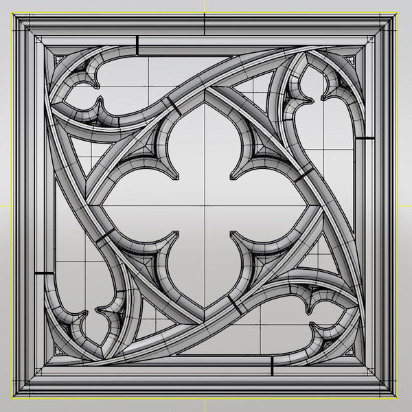 small square gothic window max