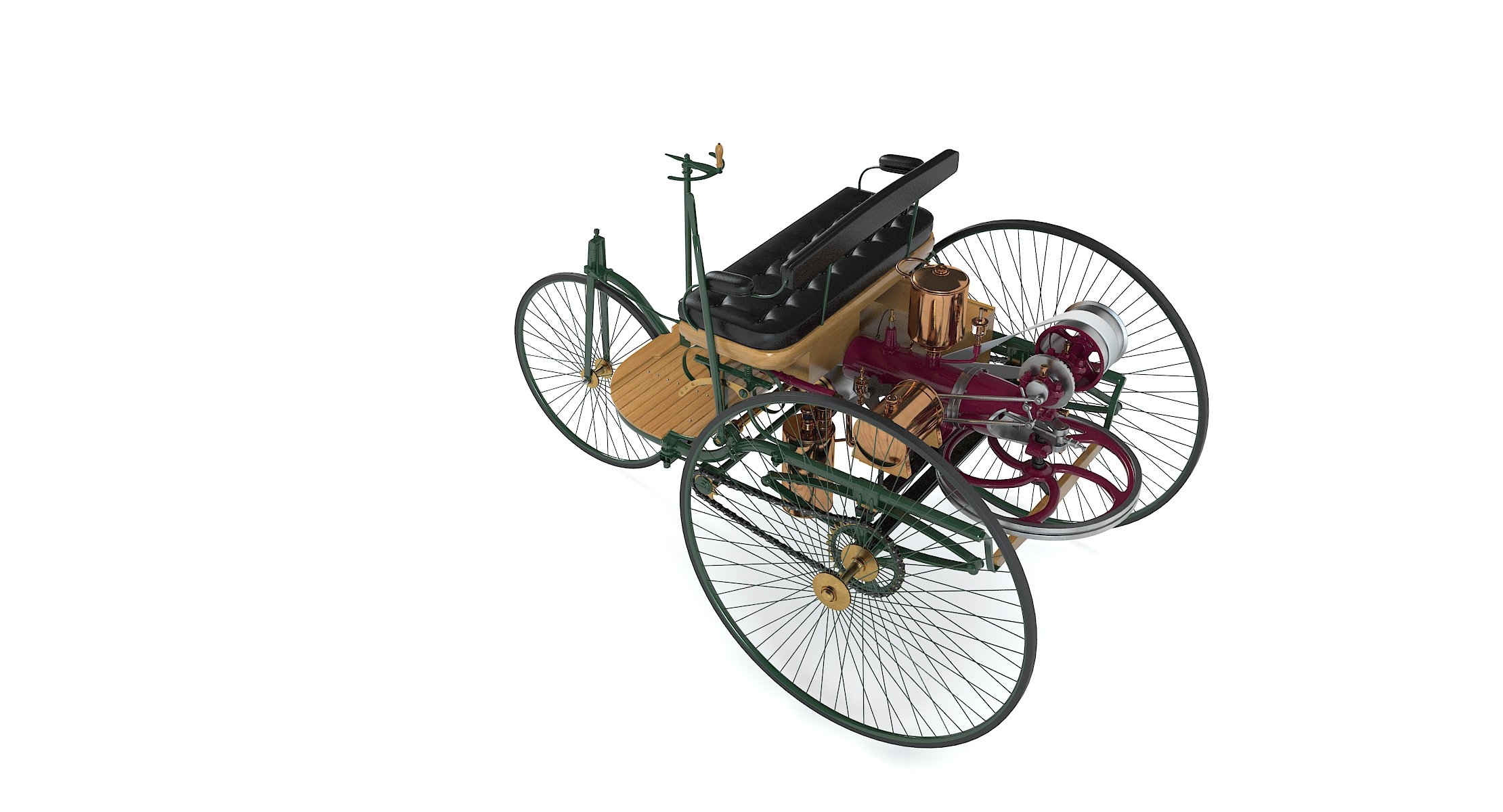 3d model benz patent motor car