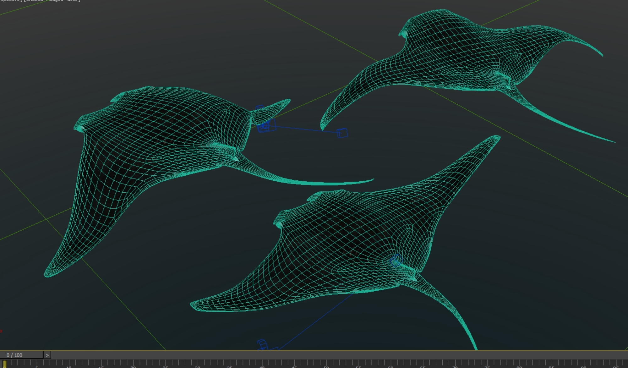 3d manta rays