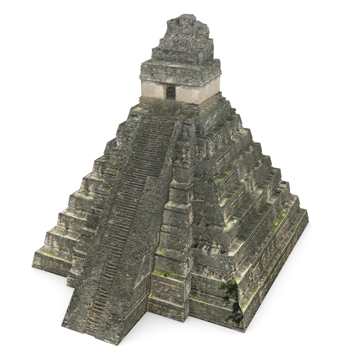 3d model tikal temple 1