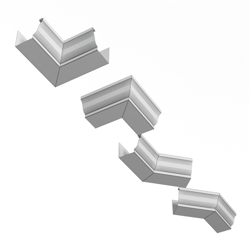 3d gutters rain water model