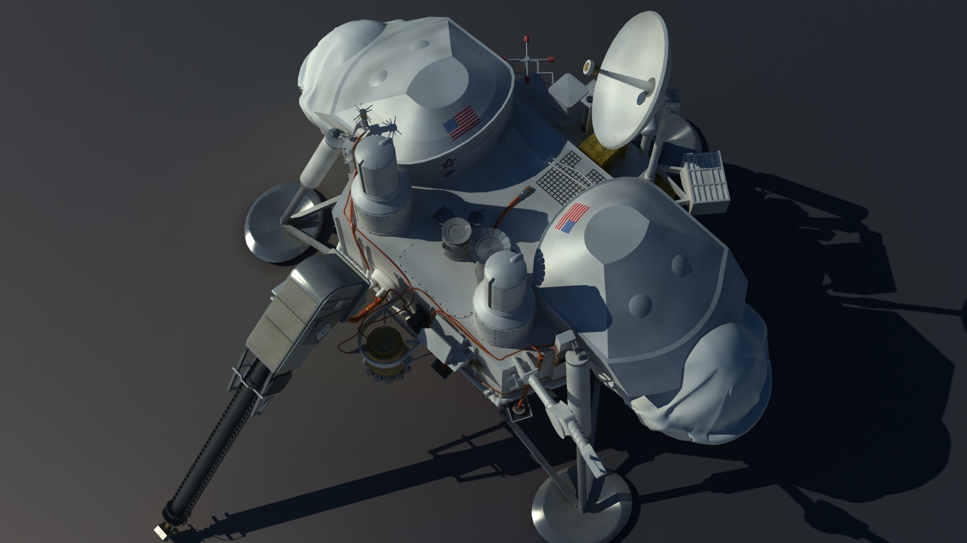 mars viking lander 3d 3ds