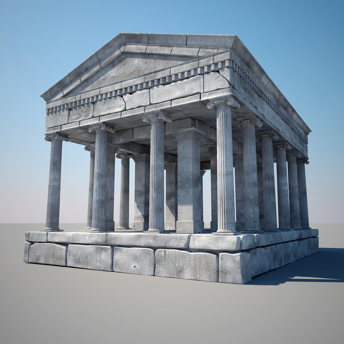 3d greek temple
