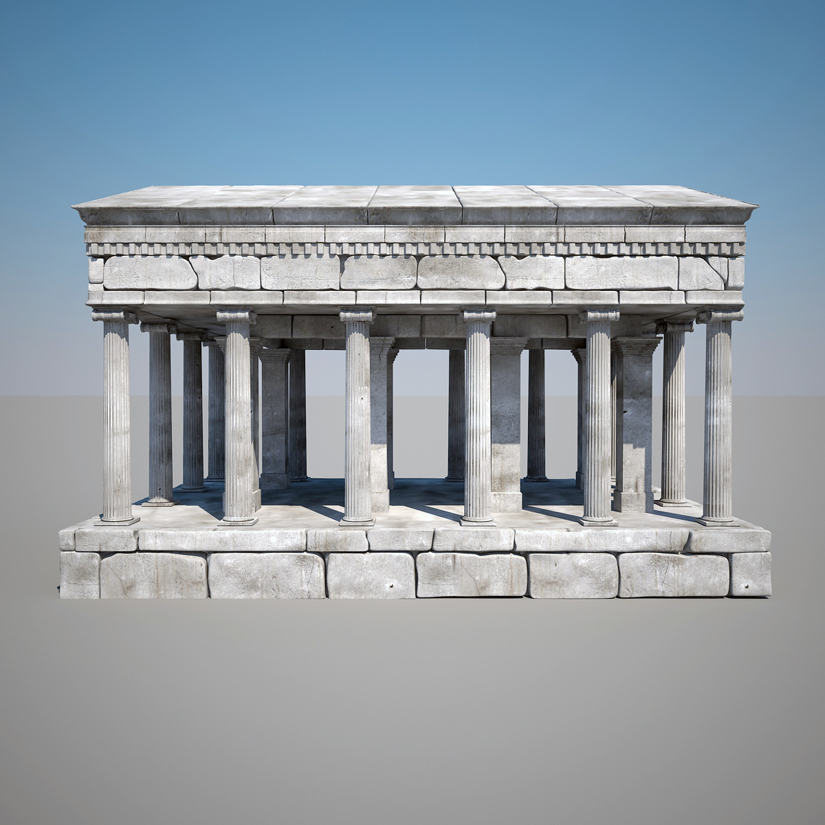 3d greek temple