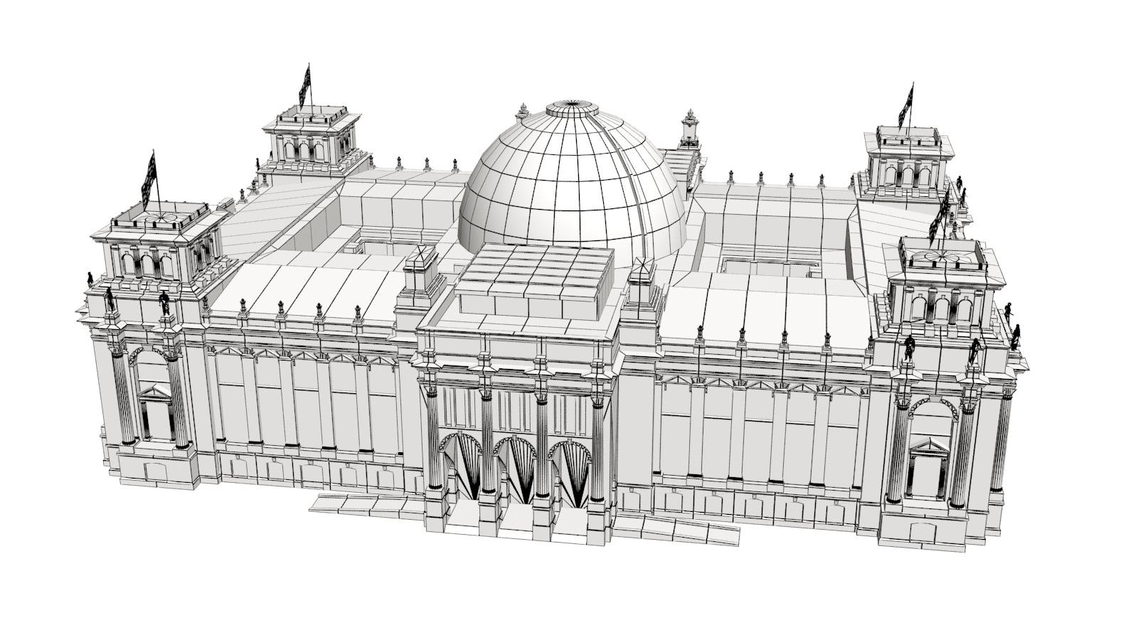 3d model reichstag building