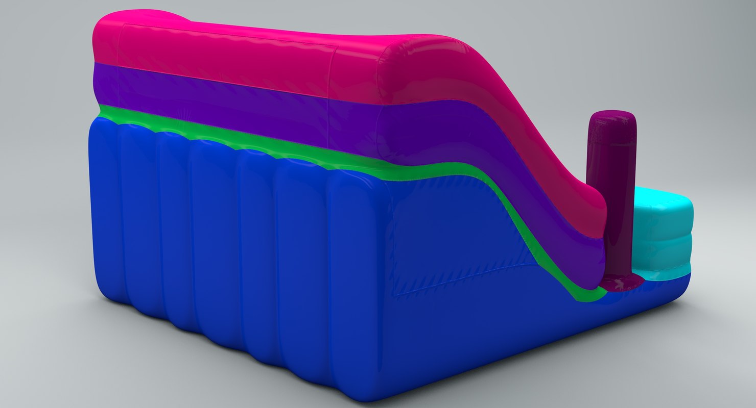 inflatable slide 3d obj