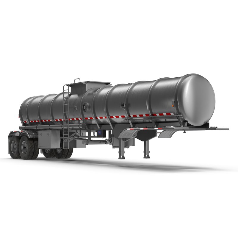 tanker trailer 3d model
