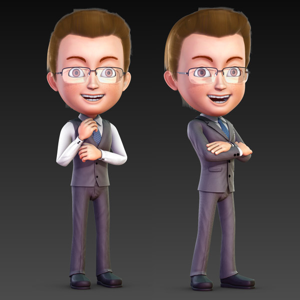 3d crtoon chrcter model