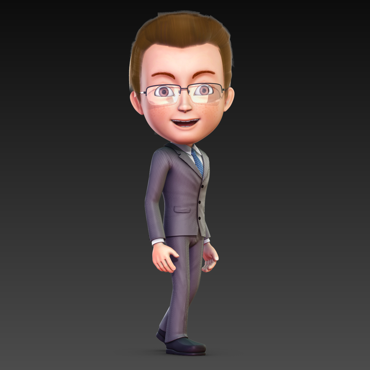 3d crtoon chrcter model