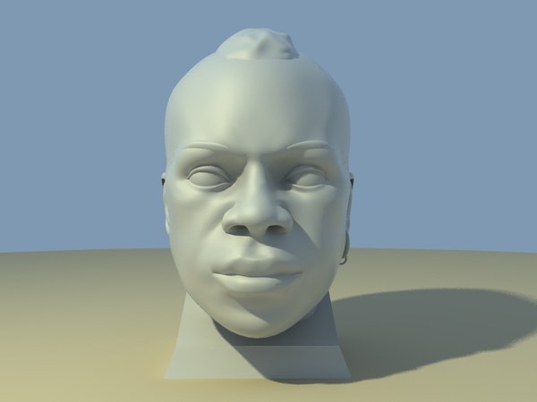 3d character face model