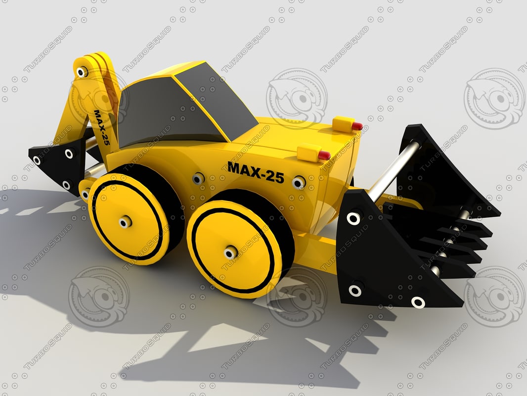 toy tractor module kit 3d model