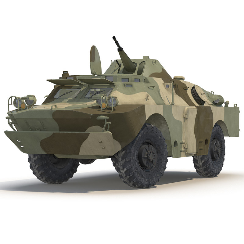 3d brdm 2 amphibious vehicle model