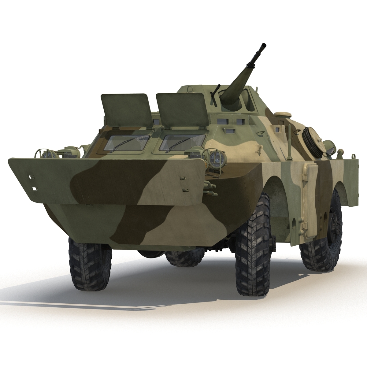 3d brdm 2 amphibious vehicle model