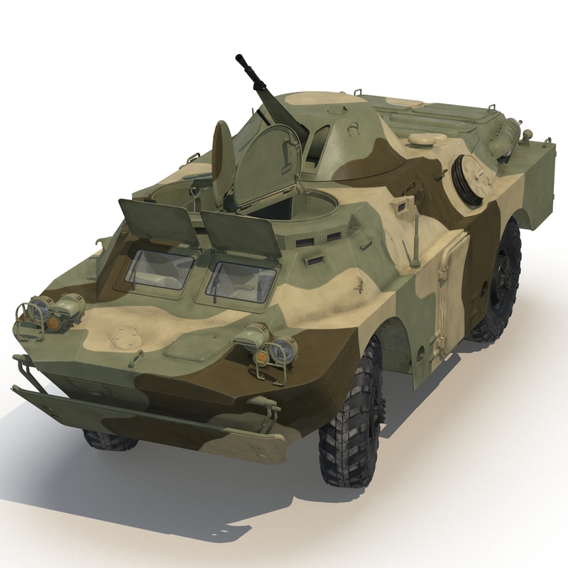 3d brdm 2 amphibious vehicle model