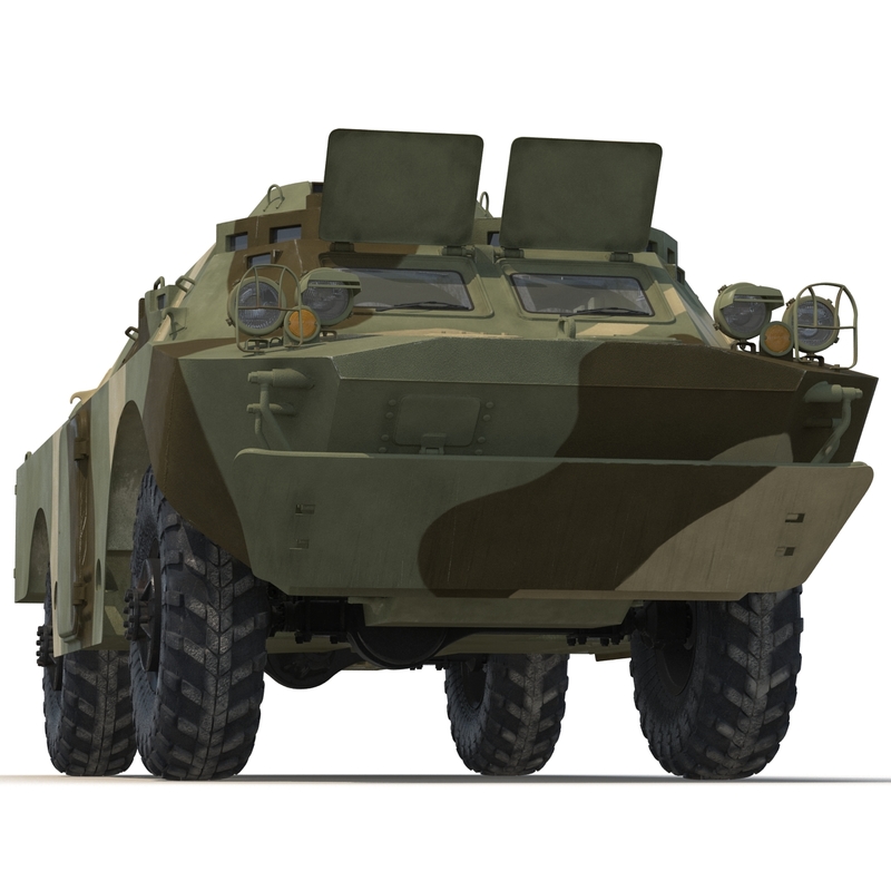 3d brdm 2 amphibious vehicle model