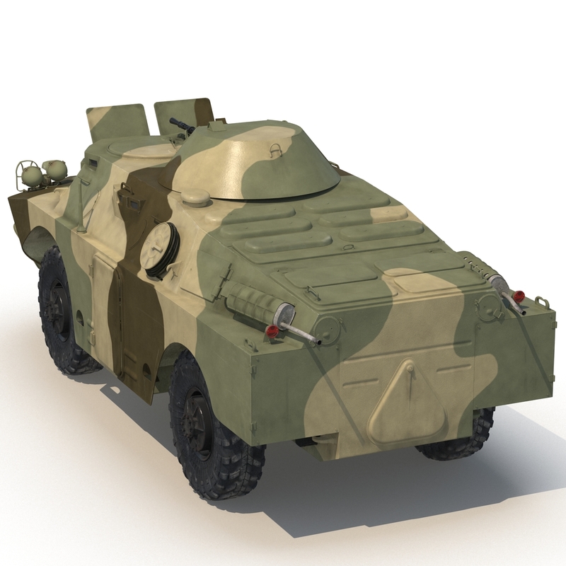 3d brdm 2 amphibious vehicle model
