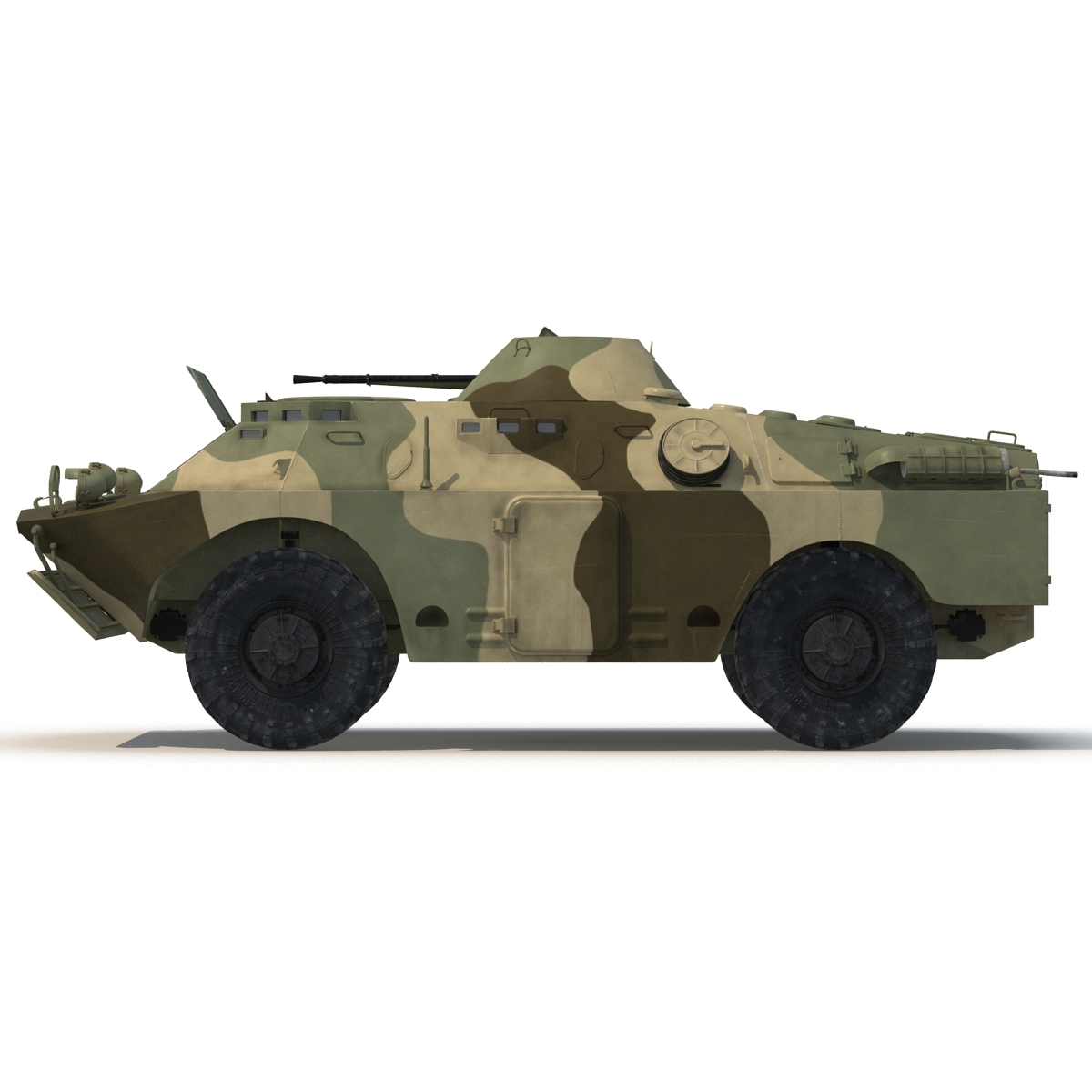 3d brdm 2 amphibious vehicle model