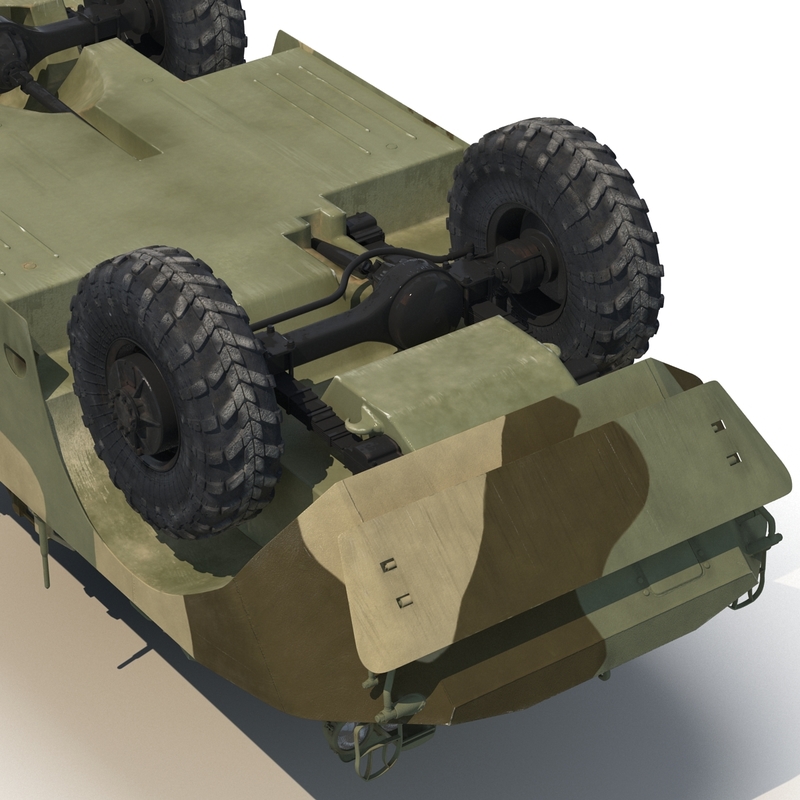 3d brdm 2 amphibious vehicle model
