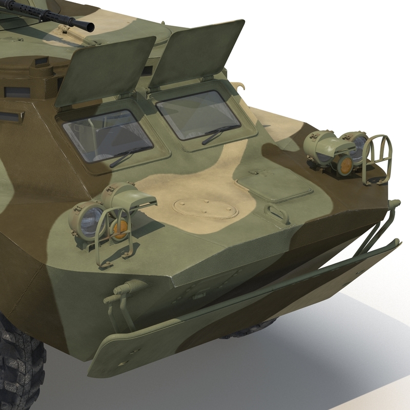 3d brdm 2 amphibious vehicle model