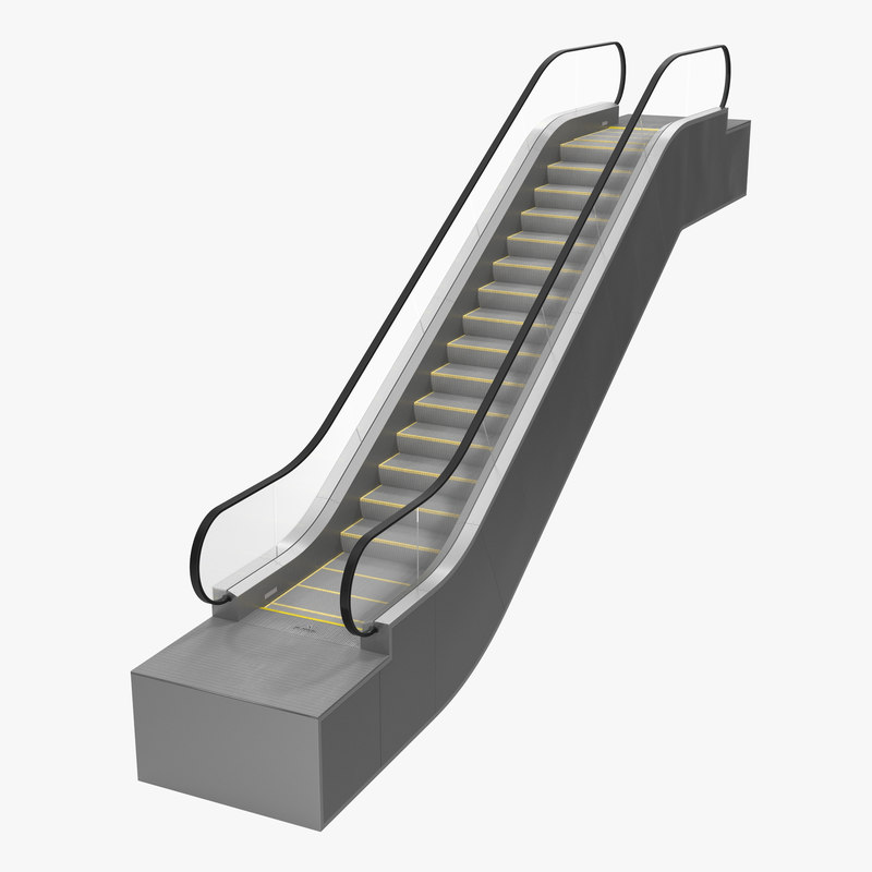 escalator build 3d model
