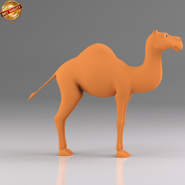 cartoon camel obj