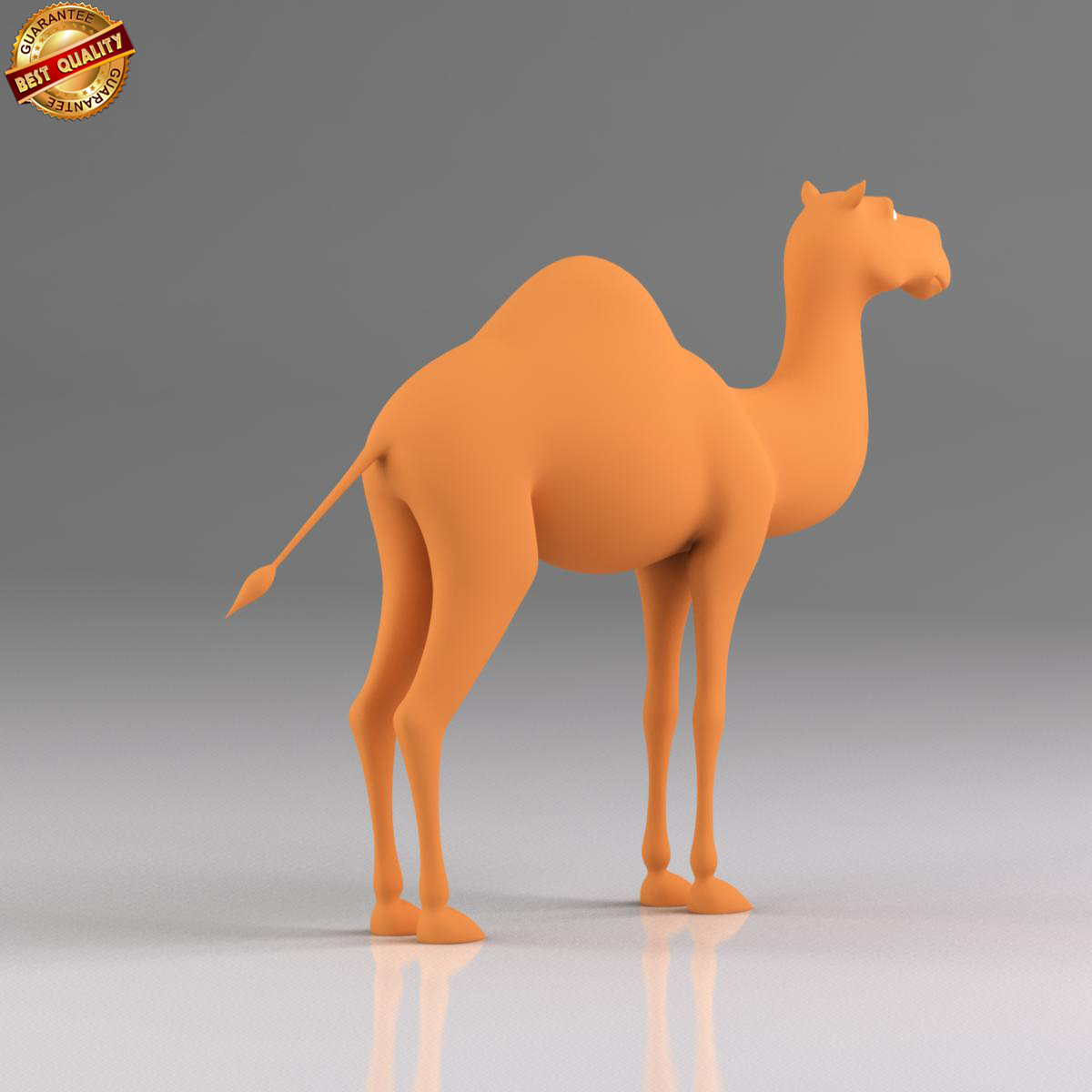 cartoon camel obj