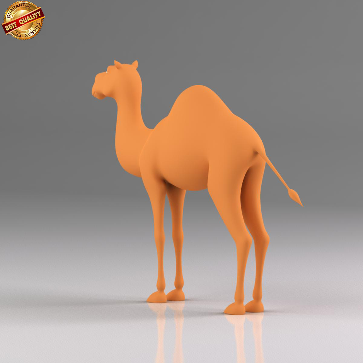 cartoon camel obj