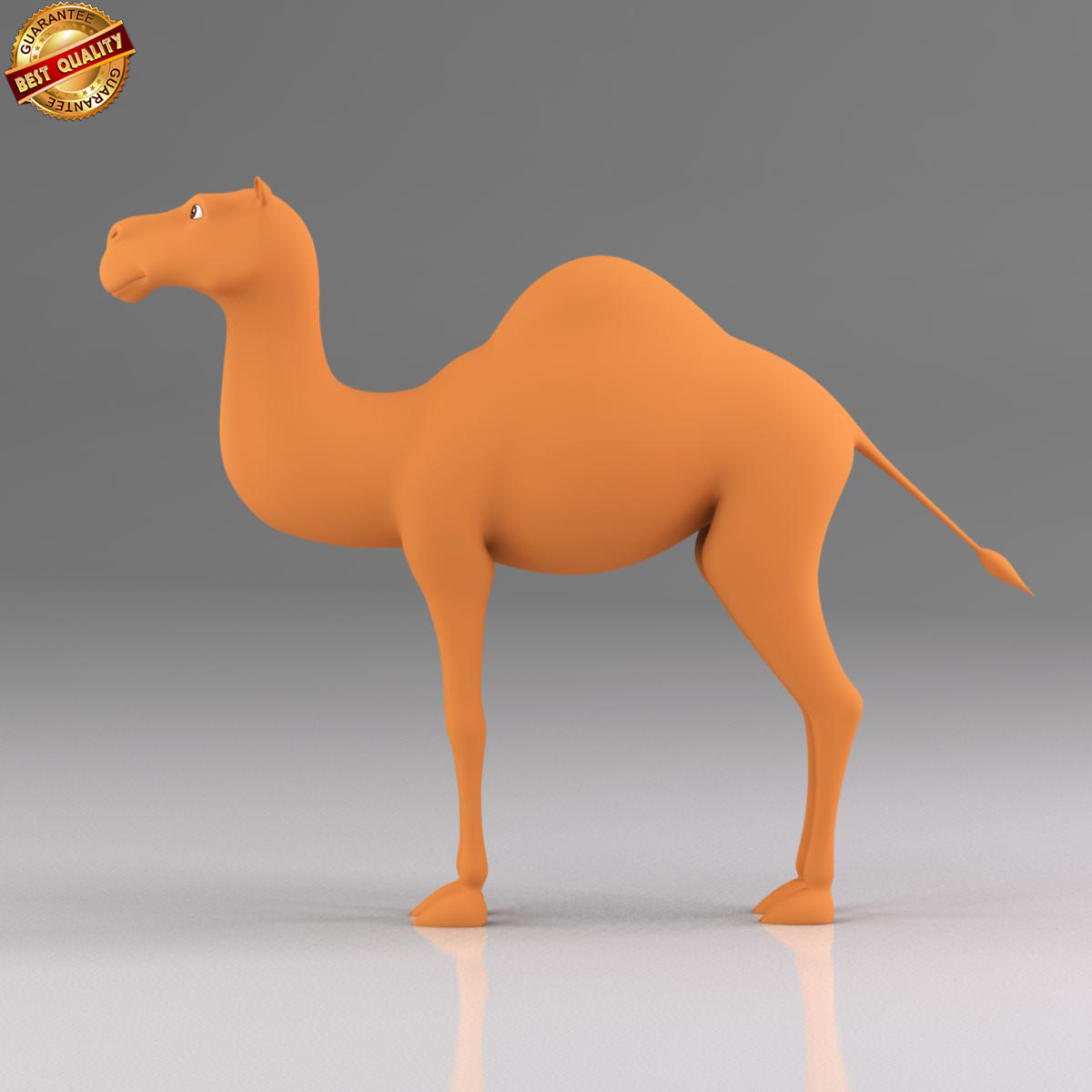 cartoon camel obj