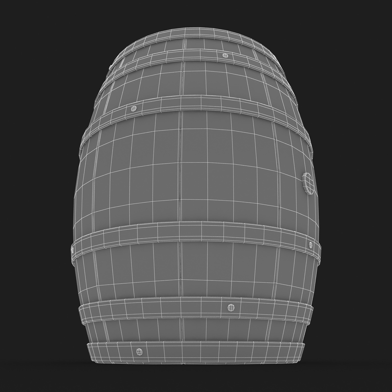 3d realistic barrel