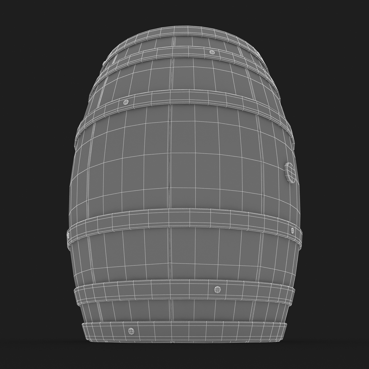 3d realistic barrel