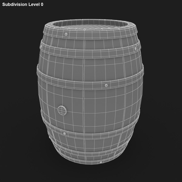 3d realistic barrel