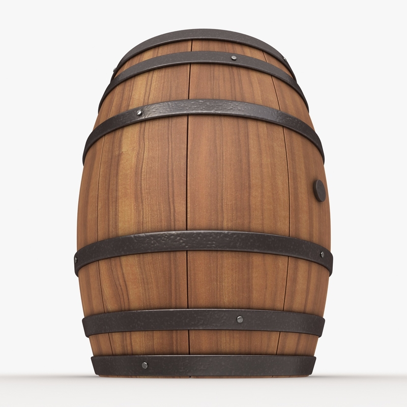 3d realistic barrel