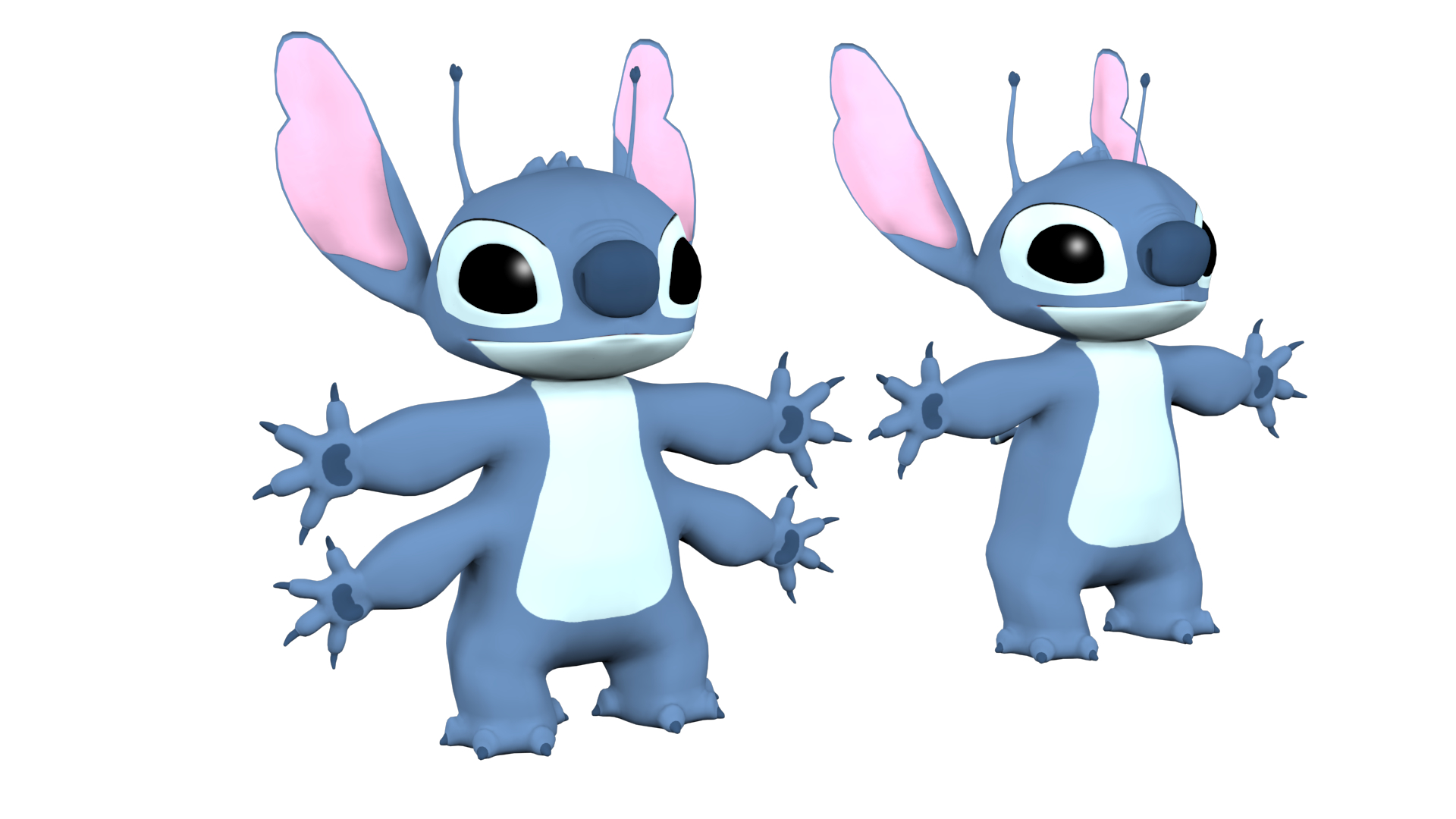 cartoon character stitch 626 3d 3ds