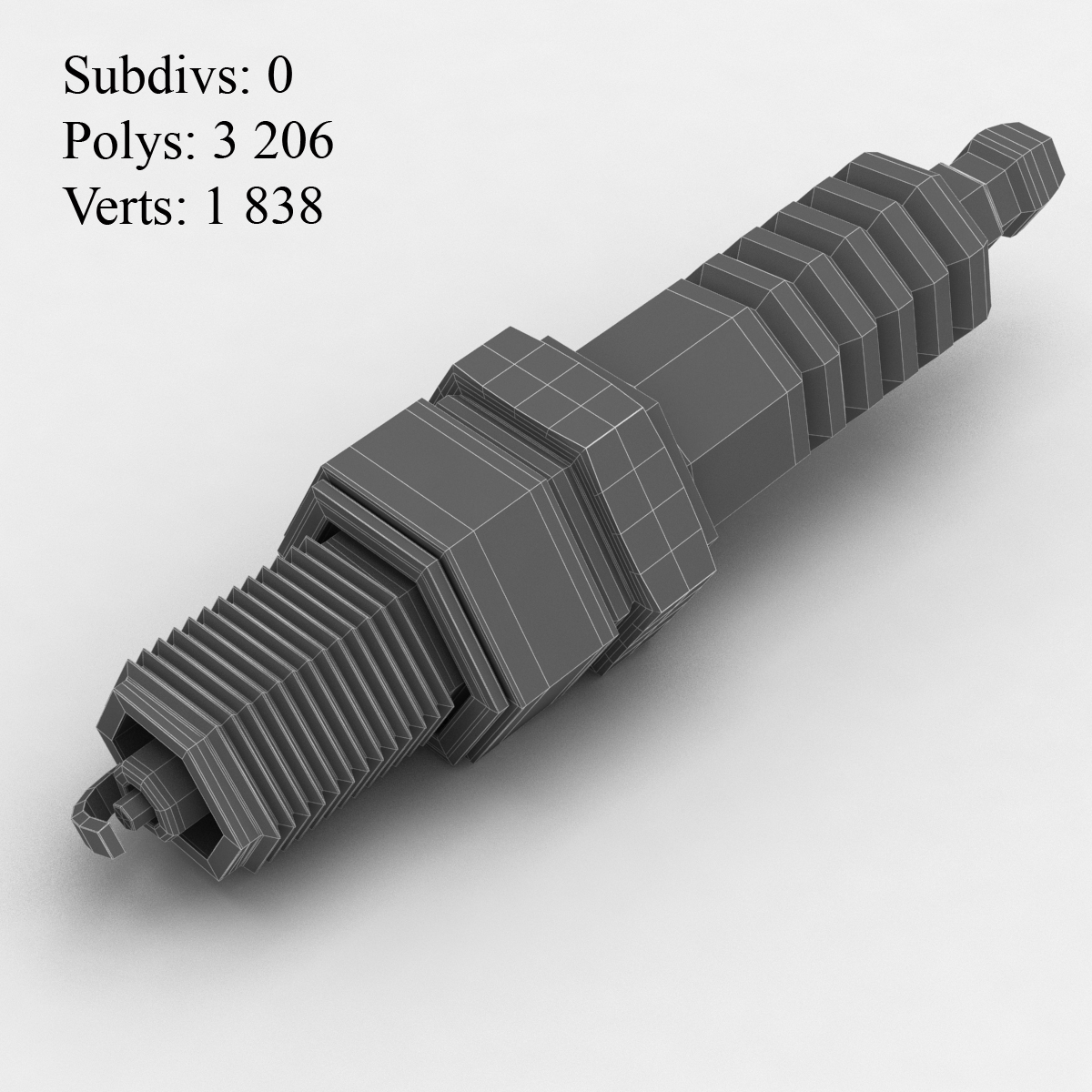 spark plug 3d model