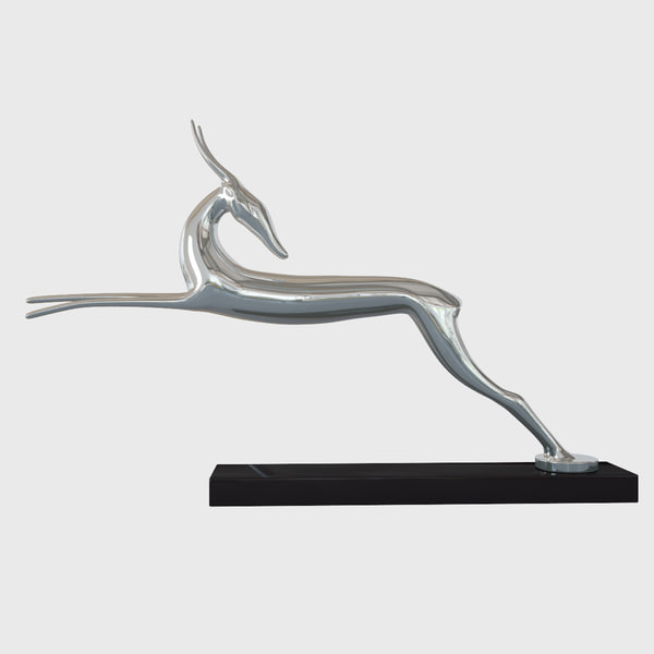 달리기 니켈 사슴 테이블 탑 조각 3D 모델 - TurboSquid 912947