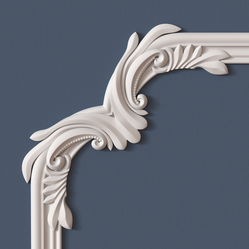 3d molding corner model