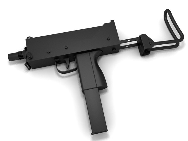 3d ingram gun model