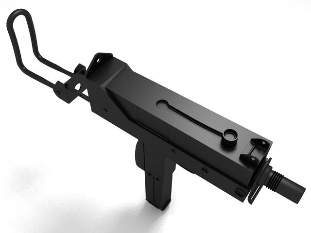 3d ingram gun model
