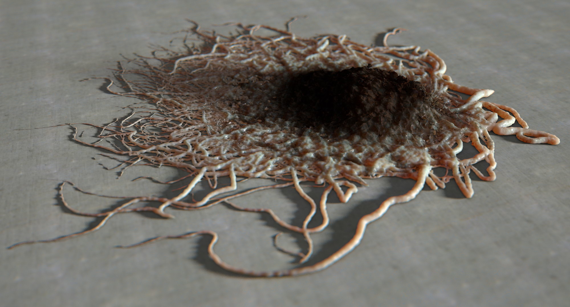 3d animation dying cell model