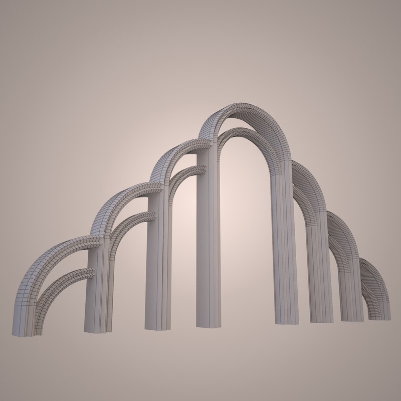 3d graceful arch model