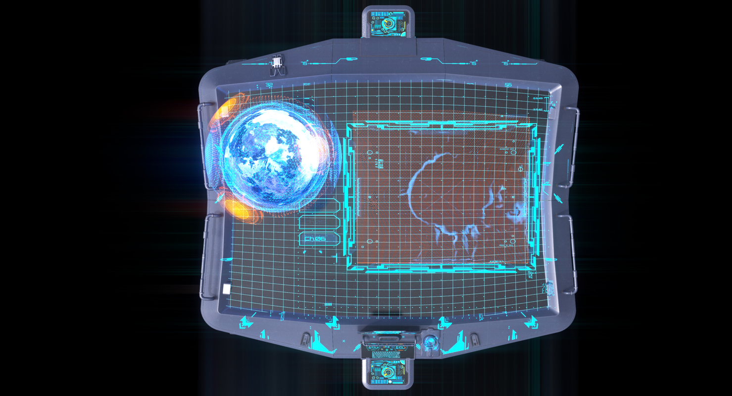 3d hologram table model