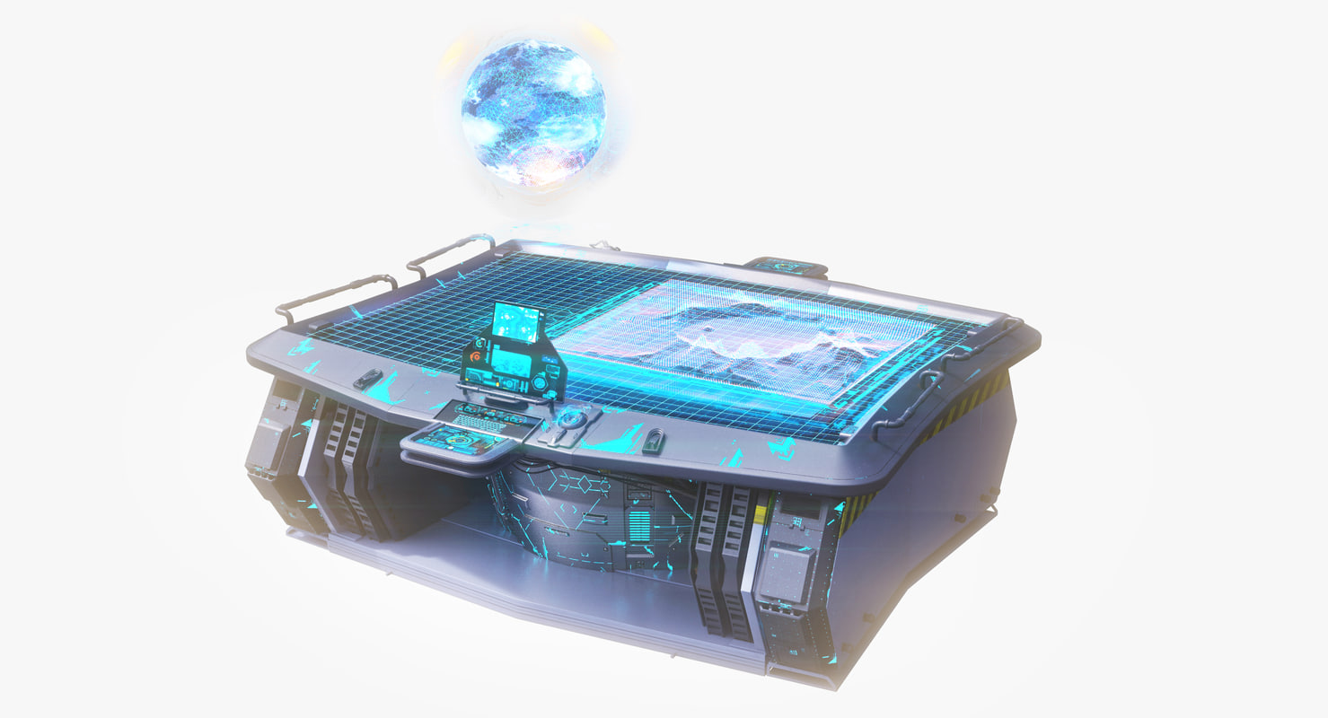 3d hologram table model