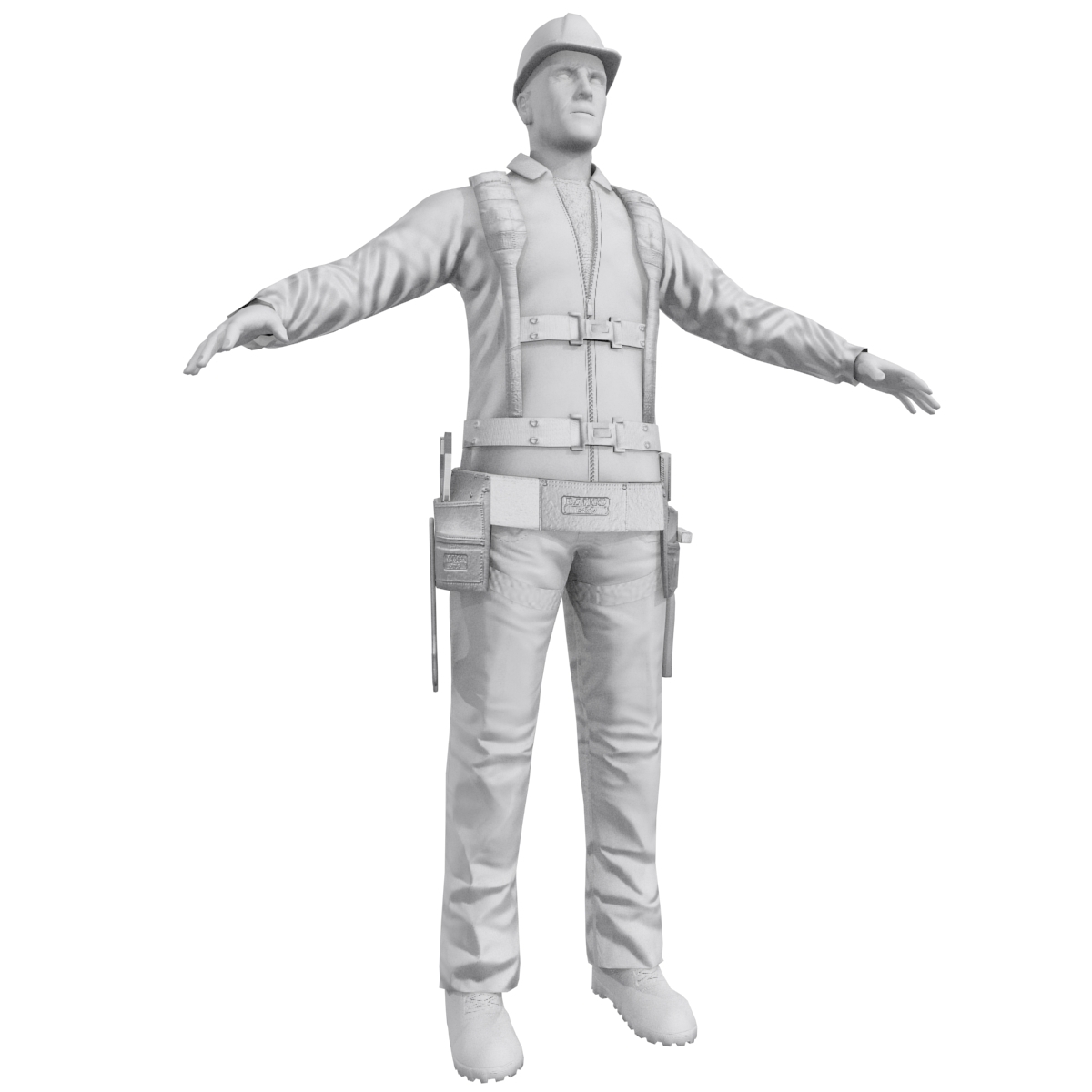 worker man 3d model